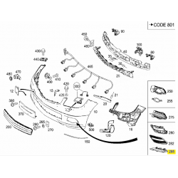 GEZİCİ OTOMOTİV - A2048852874 2048852874 MERCEDES W204 SAĞ SİS NİKELAJI ...