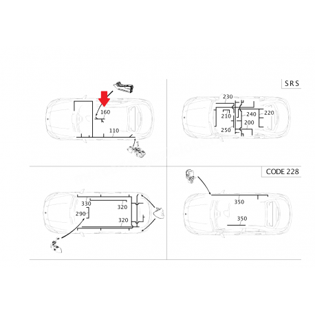GEZİCİ OTOMOTİV - A1767830096 1767830096 MERCEDES W176 TAVAN FİTİLİ ORJİNAL