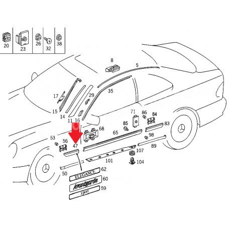 GEZİCİ OTOMOTİV - A2086900762 2086900762 MERCEDES W208 SOL ÖN ÇAMURLUK ...