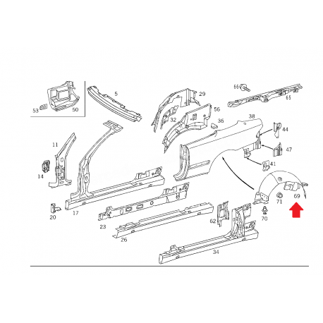 GEZİCİ OTOMOTİV - A2086800135 9B51 A2086800835 9B51 MERCEDES W208 ...